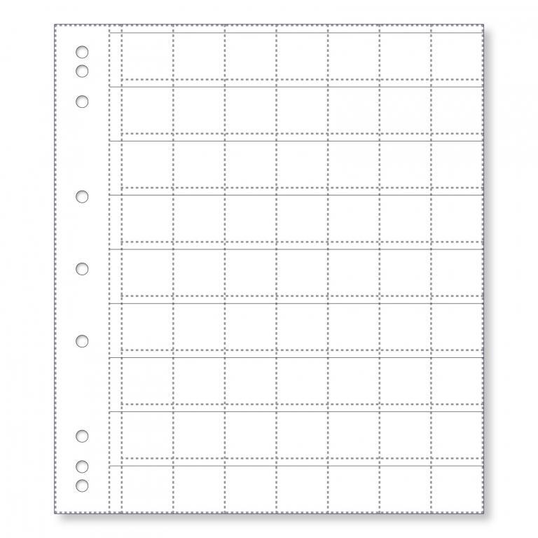 Renniks Coin Album Plastic Refill Pages, 30 Pockets, Pack 10 | Renniks