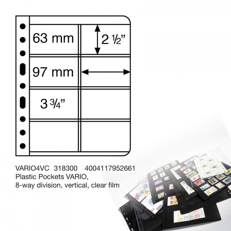 Plastic Sheets VARIO, Interleaves, black | Renniks
