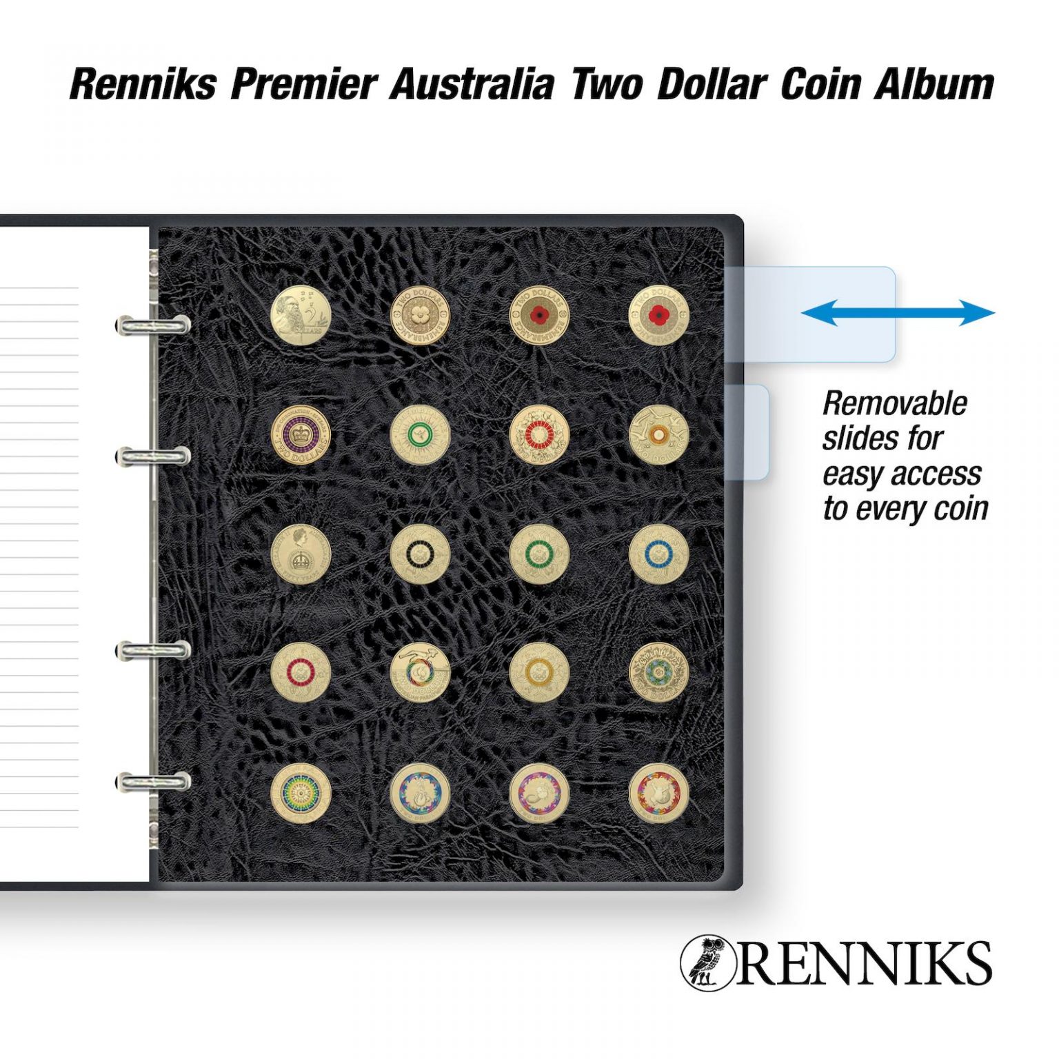 Renniks Premier Australia $2 Coin Album | Renniks