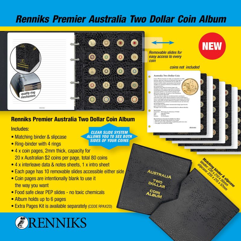 Renniks Premier Australia $2 Coin Album | Renniks